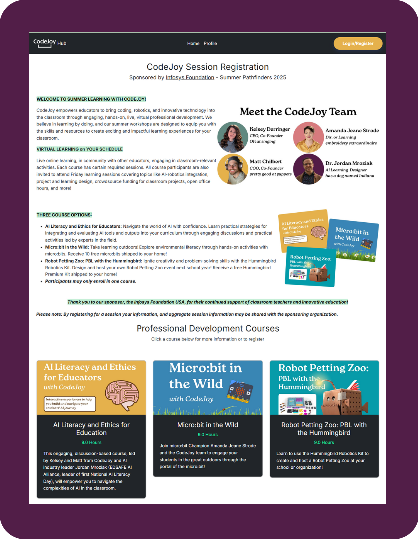 CodeJoy's FREE Summer PD is Back! | CodeJoy